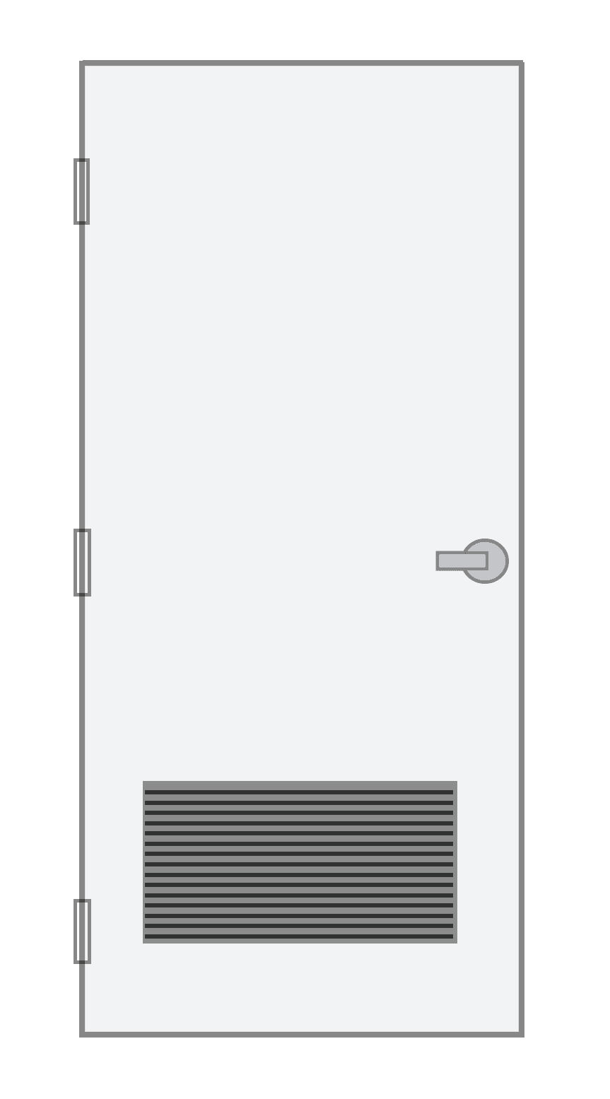 Commercial Metal Door with Louver - Felix Thomson
