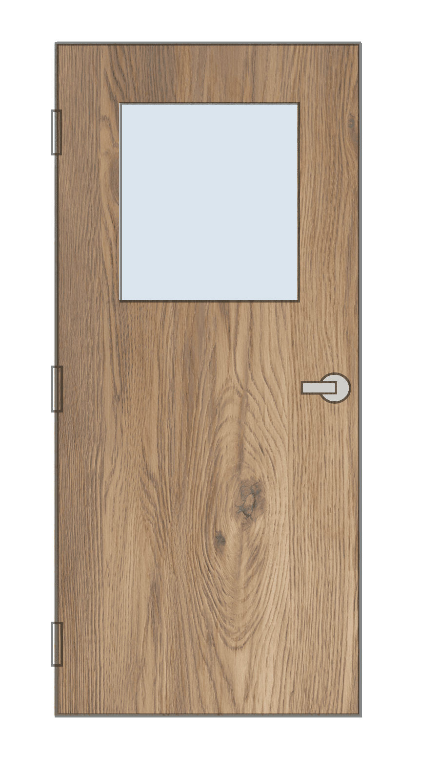 Commercial Wood Door with Glass - Felix Thomson