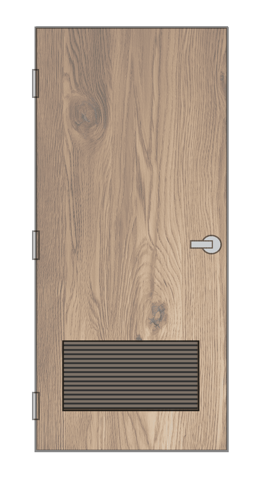 Commercial Wood Door with Louver - Felix Thomson